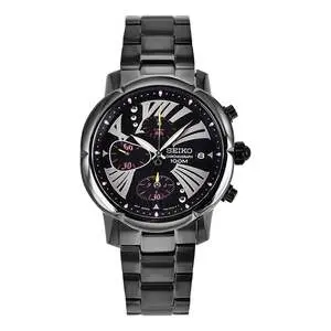 SEIKO Multifunction Chronograph Watch - Black