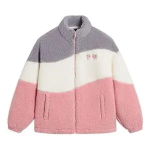 LI-NING Embroidered Color Block Polar Fleece Jacket