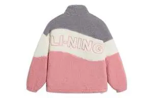 LI-NING Embroidered Color Block Polar Fleece Jacket