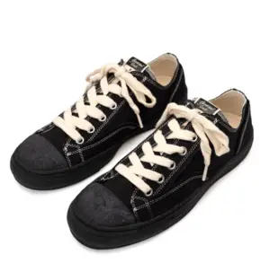 Mihara Yasuhiro Past Sole" Canvas Low-top Sneakers - Black