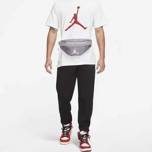 JORDAN Polyester Crossbody Printing Logo Zipper Belt Bag