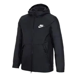 Nike Hooded Windbreaker Jacket - Black