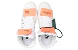 Off-White Off Court 3.0 Leather Canvas Sneaker - White/orange