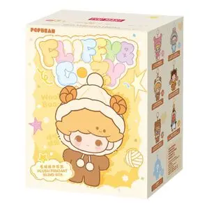 POP MART Pop Bean Fluffy And Cozy Plush Pendant Sealed Case - Multi-color