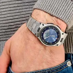 Casio Analog-digital Watch With Stainless Steel Strap