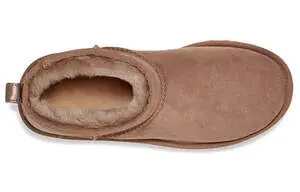 UGG Classic Ultra Mini Metallic Boots - Light Brown