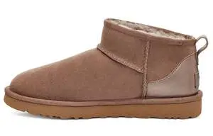 UGG Classic Ultra Mini Metallic Boots - Light Brown