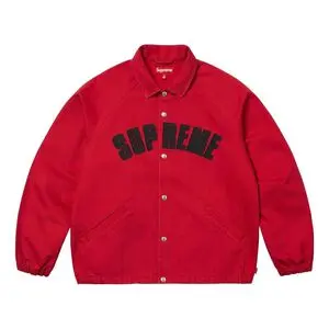 Supreme Arc Denim Coaches Jacket - Red