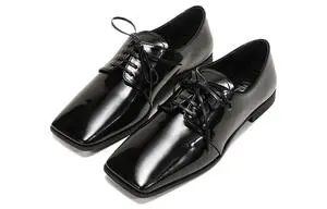 Prada Patent Lace-up Derby Shoes