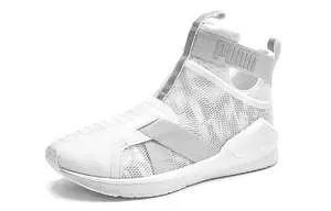 PUMA Fierce Strap Swan Mid Top Sneakers - White