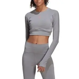 Adidas By Stella Mccartney Truestrength Cropped Long Sleeve