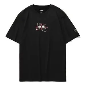 LI-NING Graphic Loose Fit Short Sleeve T-shirt - Black