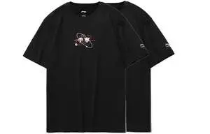 LI-NING Graphic Loose Fit Short Sleeve T-shirt - Black