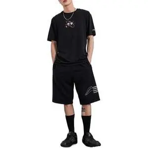 LI-NING Graphic Loose Fit Short Sleeve T-shirt - Black