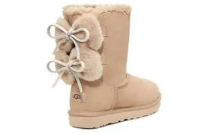 UGG Classic Double Bow Short Boot - Beige