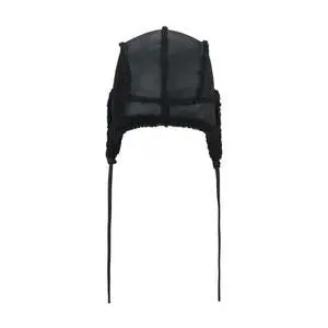 Supreme Shearling Lined Earflap Cap - Black