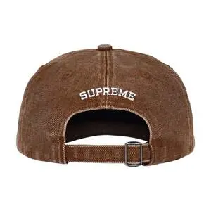 Supreme Pigment Coated S Logo 6-panel Cap - Brown