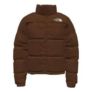 The North Face Fw22 1996 Retro Nuptse Jacket With Icon Logo - Brown
