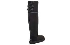 UGG Over The Knee Bailey Button Boots - Black