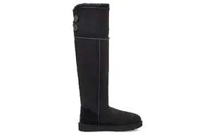 UGG Over The Knee Bailey Button Boots - Black