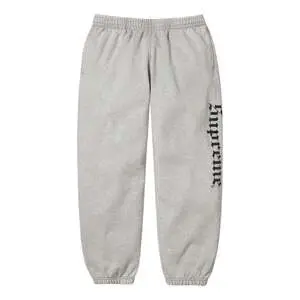 Supreme Fw25 Washed Old English Sweatpant - Heather Grey