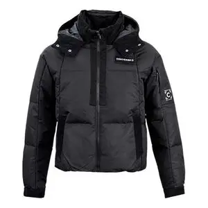 CONVERSE Short Down Puffer Jacket - Black