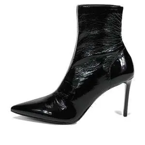 Prada Patent Leather Effect Ankle Boots