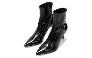 Prada Patent Leather Effect Ankle Boots