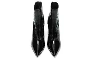 Prada Patent Leather Effect Ankle Boots