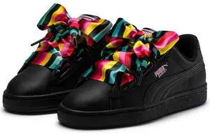 PUMA Basket Heart Gen Hustle Sneakers - Black