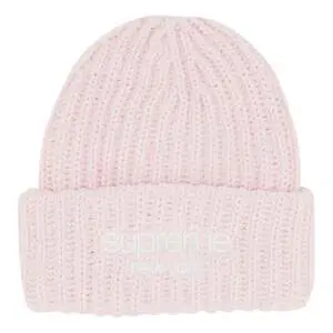 Supreme Supreme Classic Logo Ribbed Beanie Light Pink