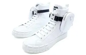Prada Wheel Re-nylon High Top Sneakers