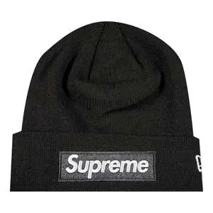 Supreme X New Era Box Logo Beanie - Black