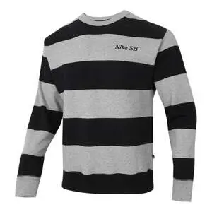Nike Logo Stripe Crew Neck Long Sleeve Top