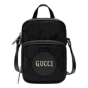 Gucci Off The Grid Logo Nylon Handbag - Black