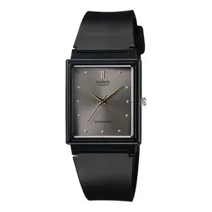Casio Quartz Analog Watch With Black Strap - Grayblack