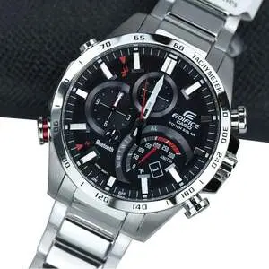 Casio Edifice Analog Solar Powered Chronograph Watch With Bluetooth