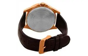 Casio Analog Leather Strap Watch With Water Resistance