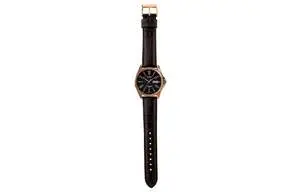 Casio Analog Leather Strap Watch With Water Resistance