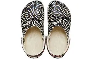 CROCS Classic Animal Print Clogs - White