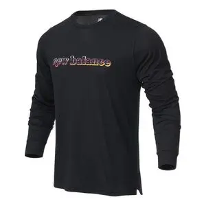 NEW BALANCE R.w.tech Graphic Long Sleeve T-shirt - Black