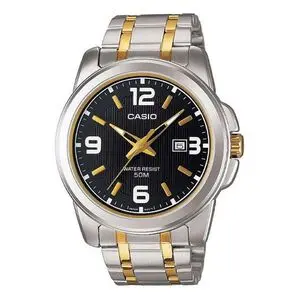 Casio Quartz Two Tone Analog Watch - Silver