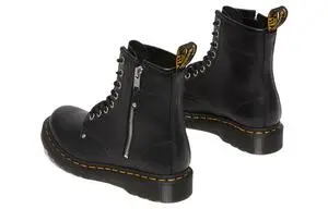 Dr. Martens 1460 Double Zip Leather Boots - Black