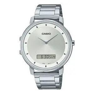 Casio Analog Watch With Stainless Steel Strap - Silver