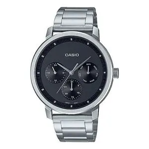 Casio Dress Analog Watch With Stainless Steel Strap - Black