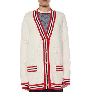 Gucci Sylvie Web Knit Cardigan