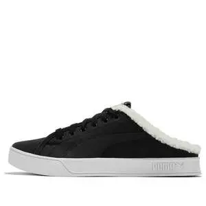PUMA Bari Mule Sherpa Low Top Sneakers - Black