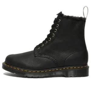 Dr. Martens 1460 Pascal Fur Lined Ankle Boots - Black