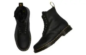 Dr. Martens 1460 Pascal Fur Lined Ankle Boots - Black