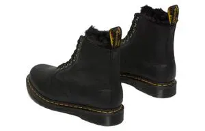 Dr. Martens 1460 Pascal Fur Lined Ankle Boots - Black
